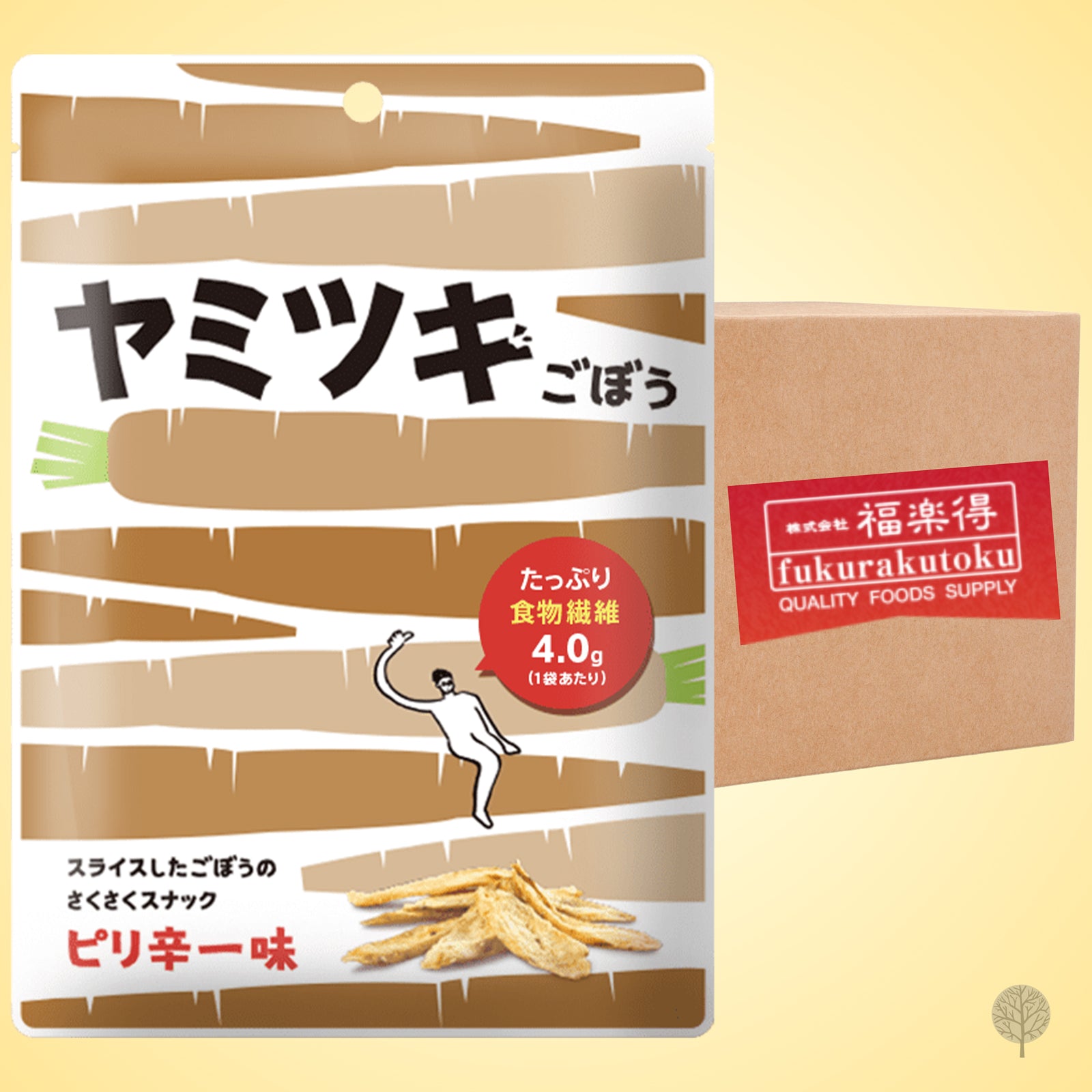 Fukurakutoku Vegetable Snack Yamitsuki Burdock - 25g X 20 pkt Carton ...